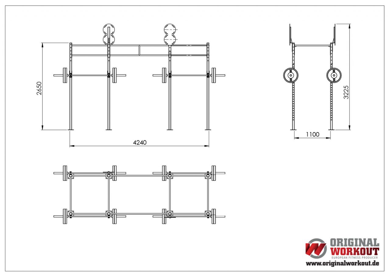 Premium rigs stainless steel 3B - Original Workout