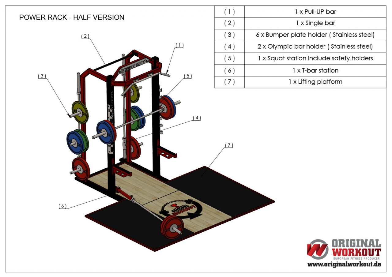 Power rack half version - Original Workout